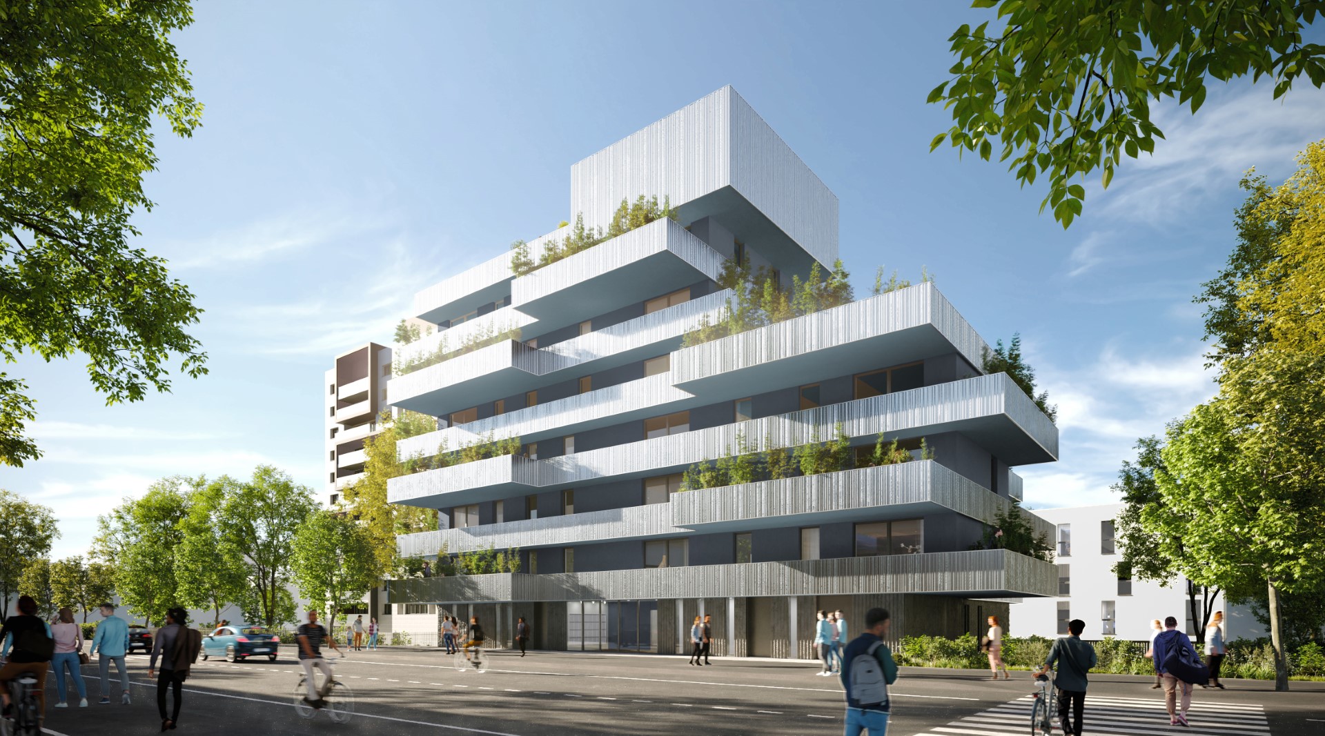 Construction des 2 immeubles de 46 logements - lot J - Route de Brumath ...